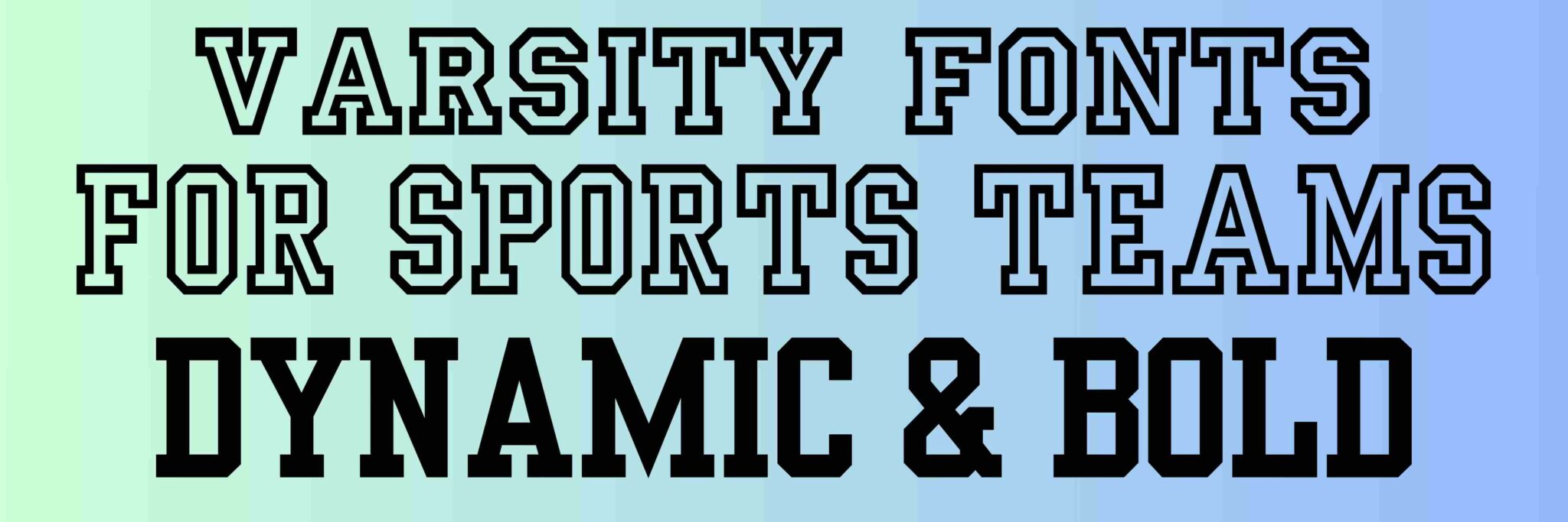 25 Great Fonts for Sports Team T-Shirts in Florida - Morningstar Screen ...